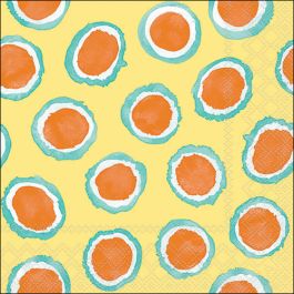 Amara orange Design Napkin Lunch