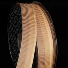Wire Edge Fishbone Stripe 7/8 inch 27 yards Beige/Ivory